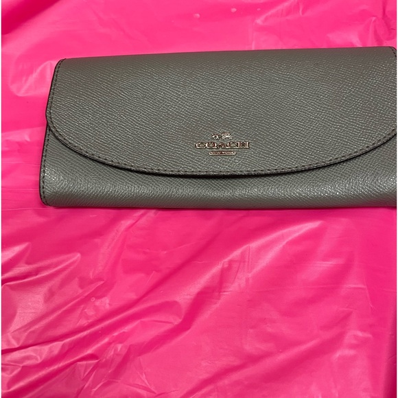 Coach | Bags | Coach Gray Wallet | Poshmark